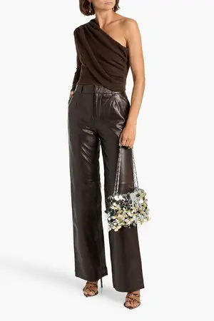 Retrofete Chader Leather Straight-leg Pants