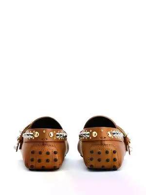 TOD'S Gommino Studded-buckle Loafers