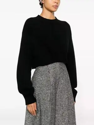 UMA WANG V-neck Cropped Sweater