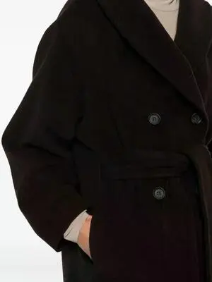 HOUSE OF DAGMAR Double-breasted Belted Coat