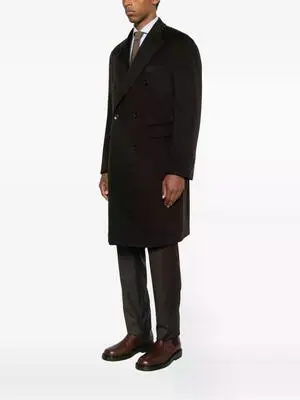 Tagliatore Double-breasted Coat - Brown