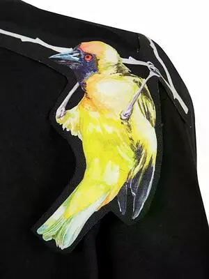 MARIA CALDERARA Bird-appliqué Top