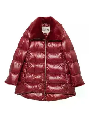 Herno Fur Collar Jacket - Red