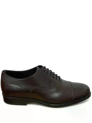 TOD'S Cap-toe Leather Oxford Shoes