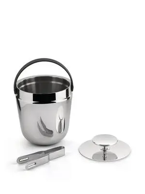 ALESSI Handle-detail Ice Bucket - Silver