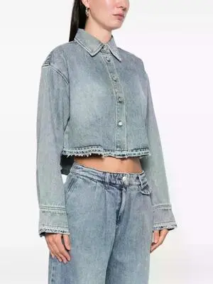 WRSTBHVR Jella Frayed-hem Shirt