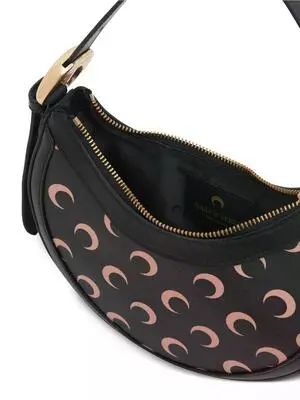 MARINE SERRE Mini Eclips Moon-print Shoulder Bag - Black