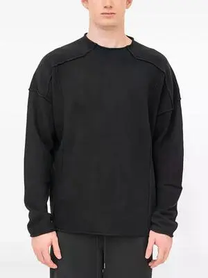 Isabel Benenato Crew-neck Long Sleeve Sweater