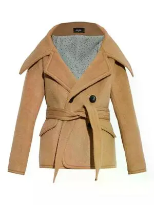 Dsquared2 Belted Double-breasted Jacket - Neutrals