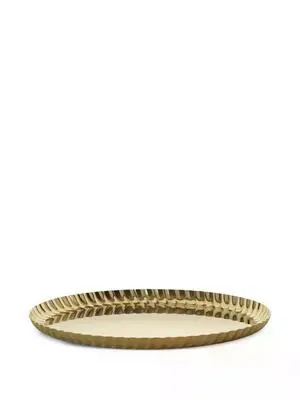 ALESSI Ridged-detail Tray - Gold