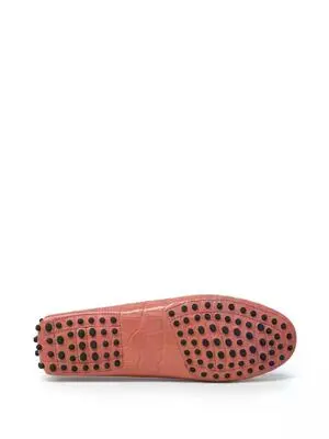 TOD'S Gommini Croc-effect Loafers