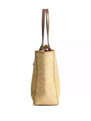 ANYA HINDMARCH Large Raffia Tote Bag - Neutrals