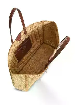 ANYA HINDMARCH Large Raffia Tote Bag - Neutrals