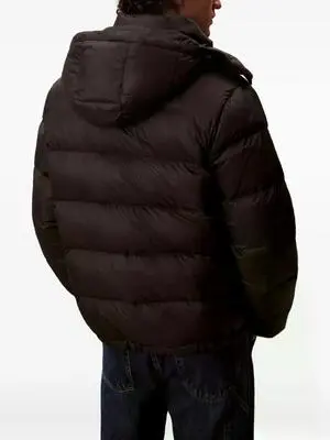 Calvin Klein Quilted Hooded Jacket With Logo Detail