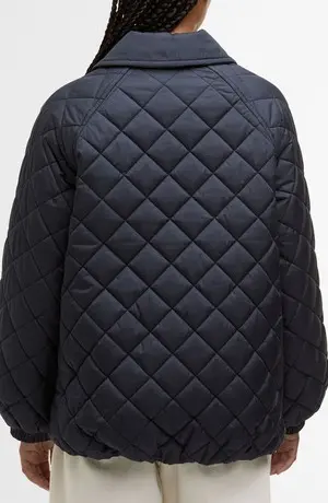 Barbour Laoise Diamond Quilted Jacket - Dark Navy/ancient Poplar