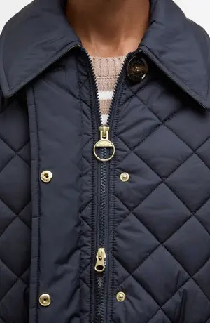 Barbour Laoise Diamond Quilted Jacket - Dark Navy/ancient Poplar