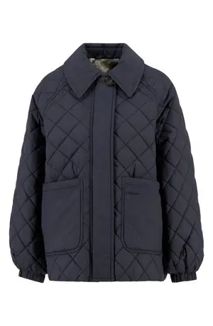 Barbour Laoise Diamond Quilted Jacket - Dark Navy/ancient Poplar