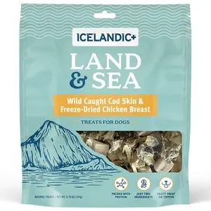 ICELANDIC+ Land & Sea Wild Caught Cod Skin & Freezedried Chicken Breast - Multicolored