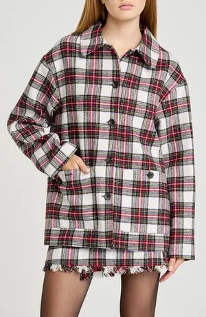 WAYF Morgan Plaid Jacket