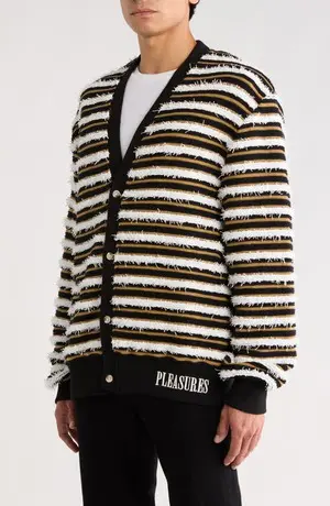 PLEASURES Endless Stripe Cardigan