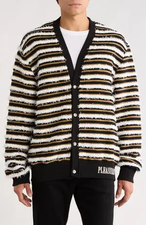 PLEASURES Endless Stripe Cardigan
