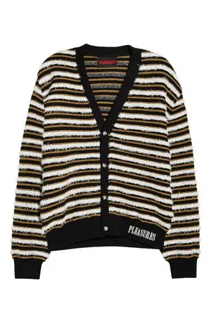 PLEASURES Endless Stripe Cardigan