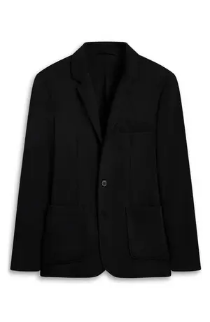 Bugatchi Soft Touch Knit Blazer - Black