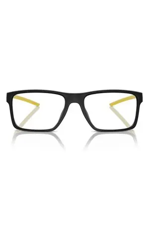 SCUDERIA FERRARI 56mm Rectangle Optical Glasses - Matte Black/demo Lens