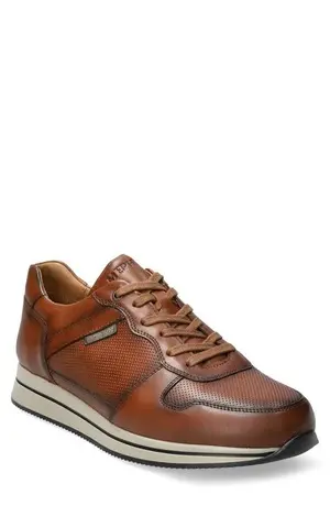 Mephisto Gerome Leather Sneakers - Hazelnut Ran