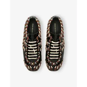 Dries Van Noten Dustin Patent-leather Trainers