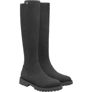 Vivaia Filipa Round-toe Stretchy Wool Knee-high Boots - Rich Grey