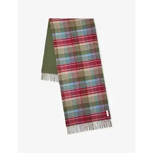 Mulberry Heritage Check Reversible Wool Scarf