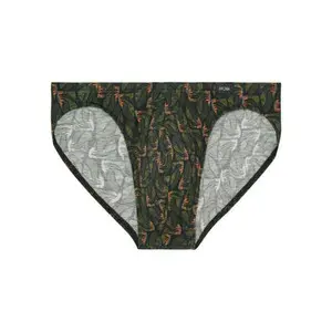 HOM Vizzavona Comfort Micro Briefs - Khaki Print