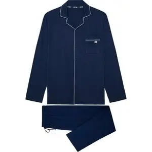 HOM Rafael Long Pajama Set Navy