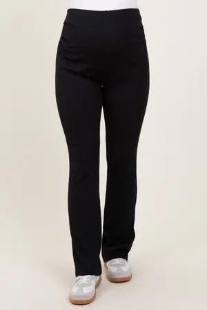 PINKBLUSH High Waist Maternity Kick Flare Trousers