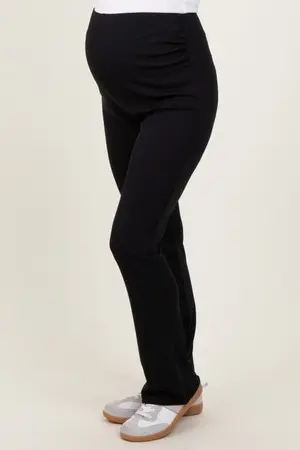 PINKBLUSH High Waist Maternity Kick Flare Trousers