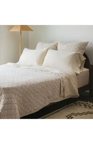 CRANE HOME Diamond Stitch Set Of 2 Euro Shams