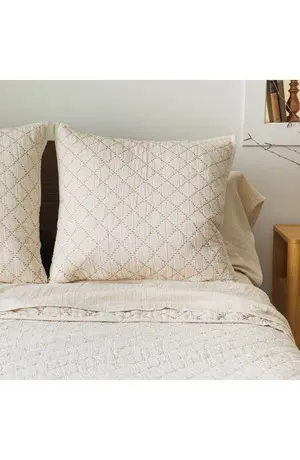 CRANE HOME Diamond Stitch Set Of 2 Euro Shams