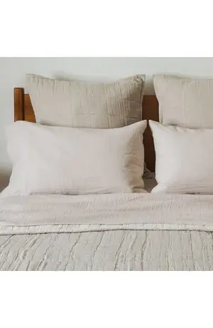 CRANE HOME Set Of 2 Quilted Euro Pillow Shams