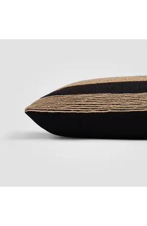 CRANE HOME Balance Jute Embroidery Lumbar Pillow