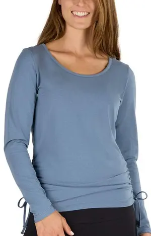 UV SKINZ Long Sleeve Ruched Tee - Mirage