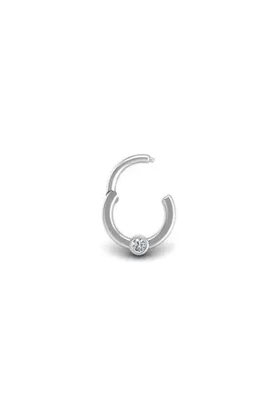 SEED2STONE Cyclops Lab-grown Diamond Hoop Earring - Silver