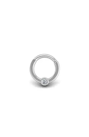 SEED2STONE Cyclops Lab-grown Diamond Hoop Earring - Silver