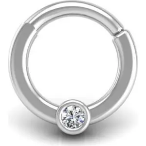 SEED2STONE Cyclops Lab-grown Diamond Hoop Earring - Silver