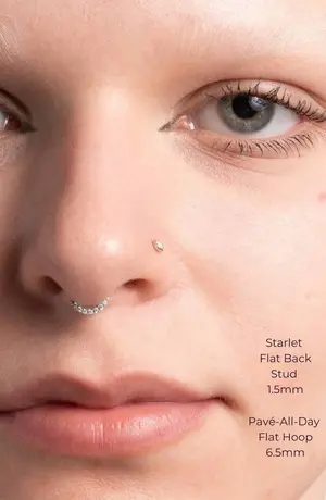 SEED2STONE Pavé Set Lab-grown Diamond Hoop - Silver