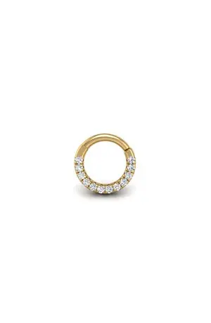 SEED2STONE Pavé Set Lab-grown Diamond Hoop - Yellow Gold