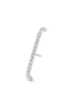 SEED2STONE Diamond Pavé Vertical Ear Crawler - Silver