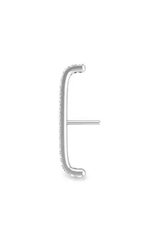 SEED2STONE Diamond Pavé Vertical Ear Crawler - Silver