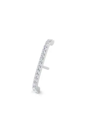 SEED2STONE Diamond Pavé Vertical Ear Crawler - Silver
