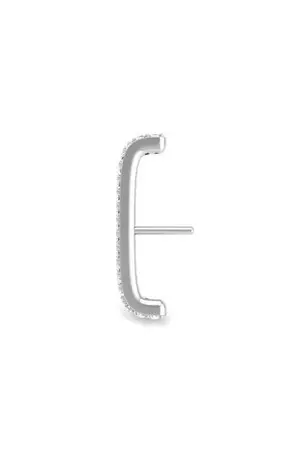 SEED2STONE Diamond Pavé Vertical Ear Crawler - Silver